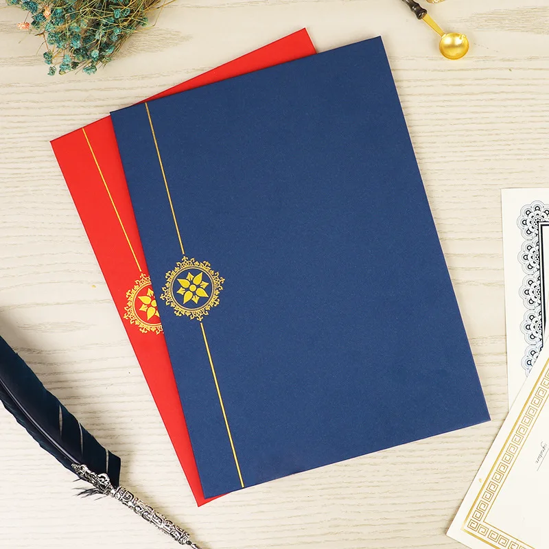 Personalized Logo Cardboard Paper Degree Certificate Cover