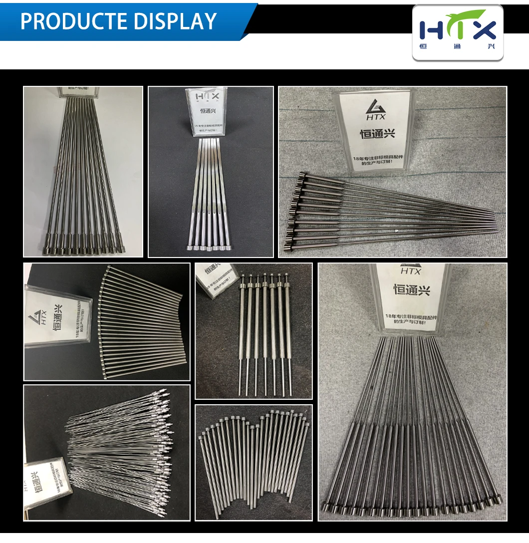 High Precision Nitrided T Shaped Thread Guide Ejector Pin 1.2210 SKD61 ...
