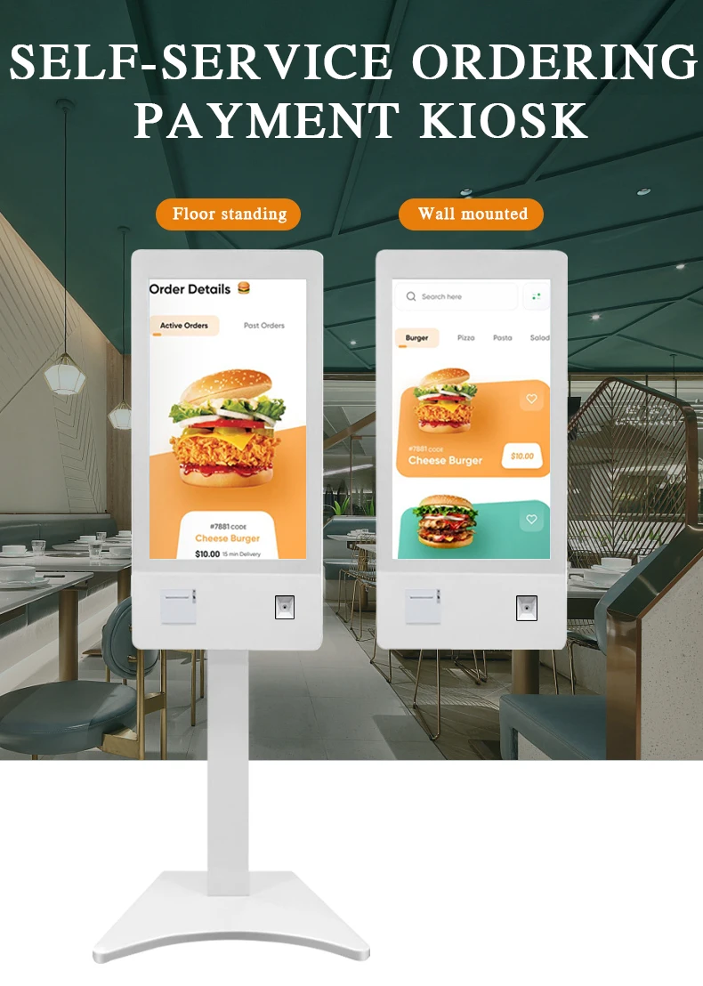 Self Ordering Touch Screen Freestanding Payment Interactive Self ...