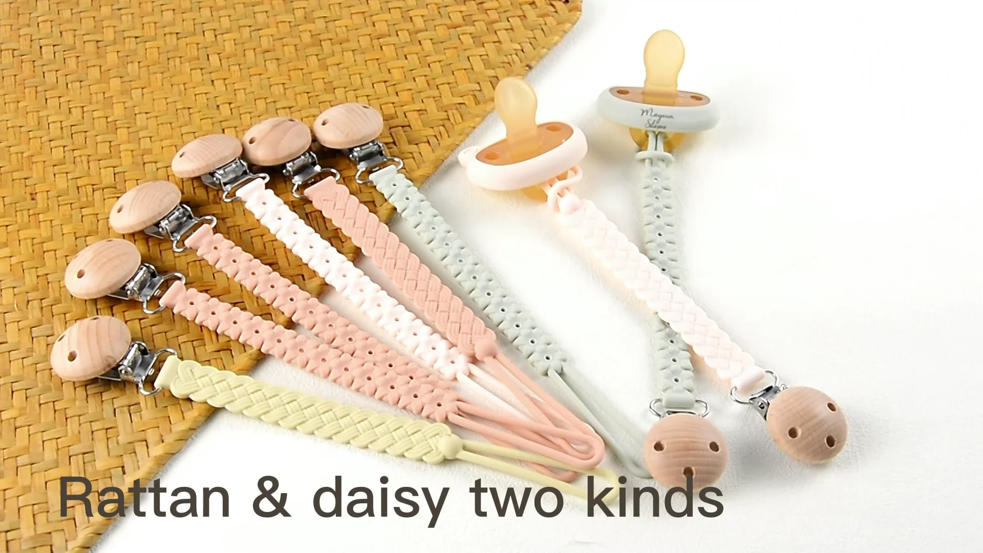 New Design Wholesale Bpa Free Pacifier Metal Clip Soother Chain ...