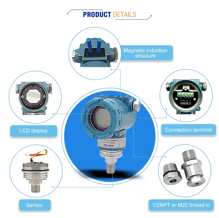 Profibus Pa Protocol Differential Pressure Transmitter Industry Smart ...