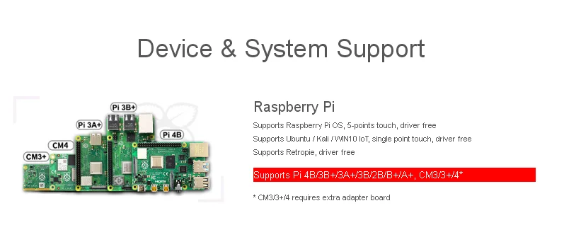 Raspberry Pi 4 Inch 480x480 IPS Touch Screen Display for Raspberry Pi, ODM