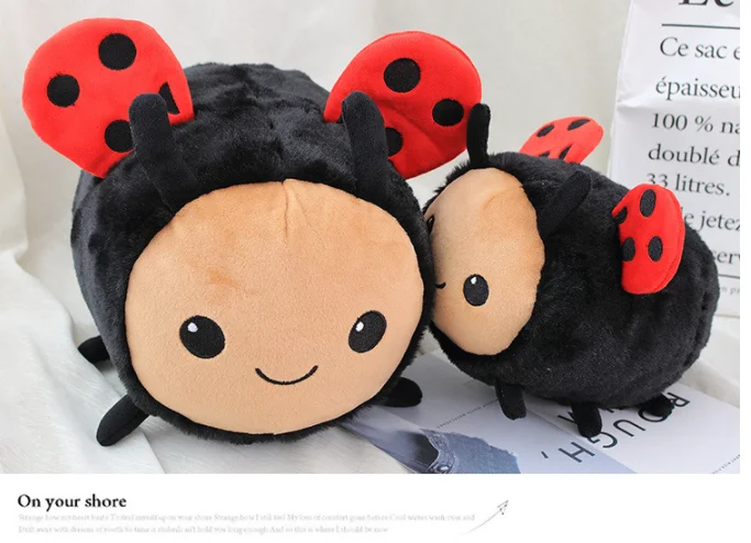 Cute Ladybug Bee Stuffed Plush Toy - Perfect Gift for Kids