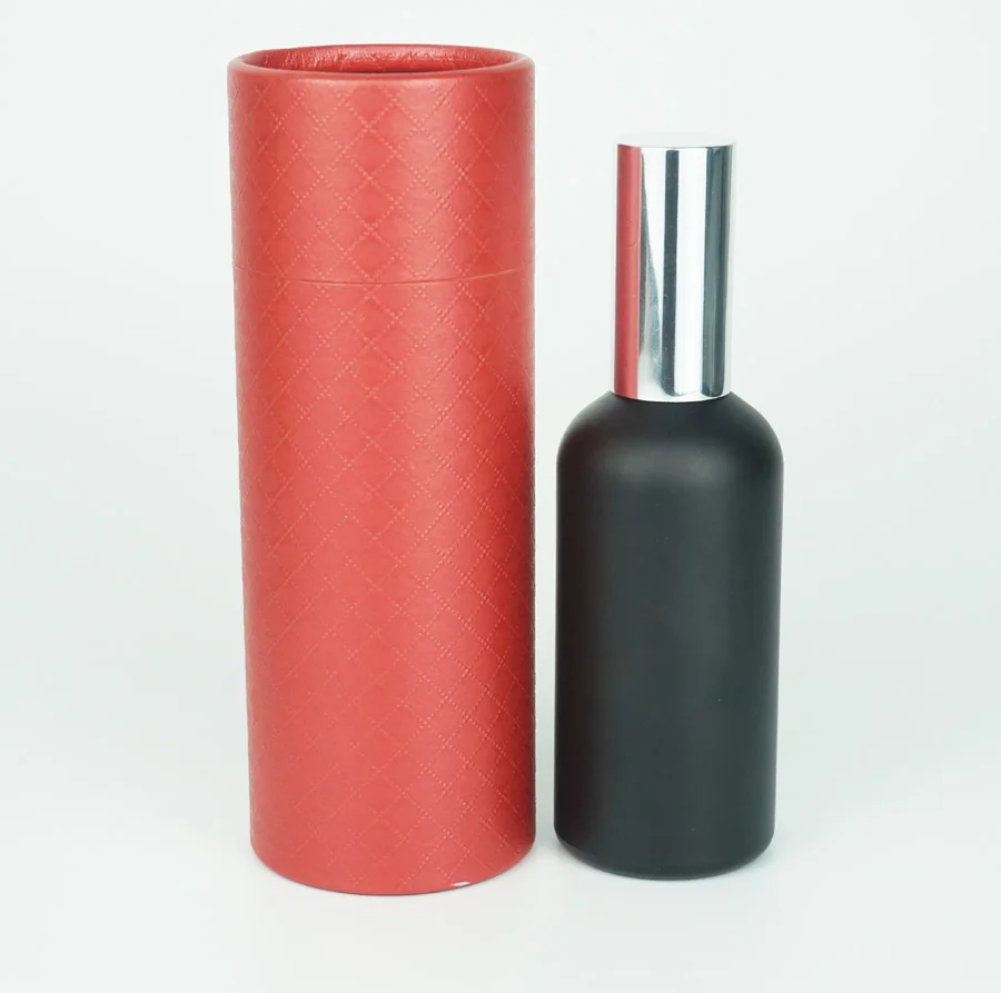 Matte Black Custom Logo Glass Bottle Perfume Bottles Cosmetic Packaging ...