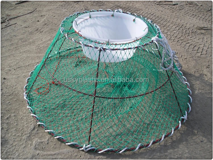 Portable King Crab Pots Plastic Coated Wire Traps Lobster Cages For ...