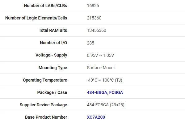 Field Programmable Gate Array 484-bbga (new Original In Stock) Xc7a200t-1fbg484i Xc7a200 - Buy ...