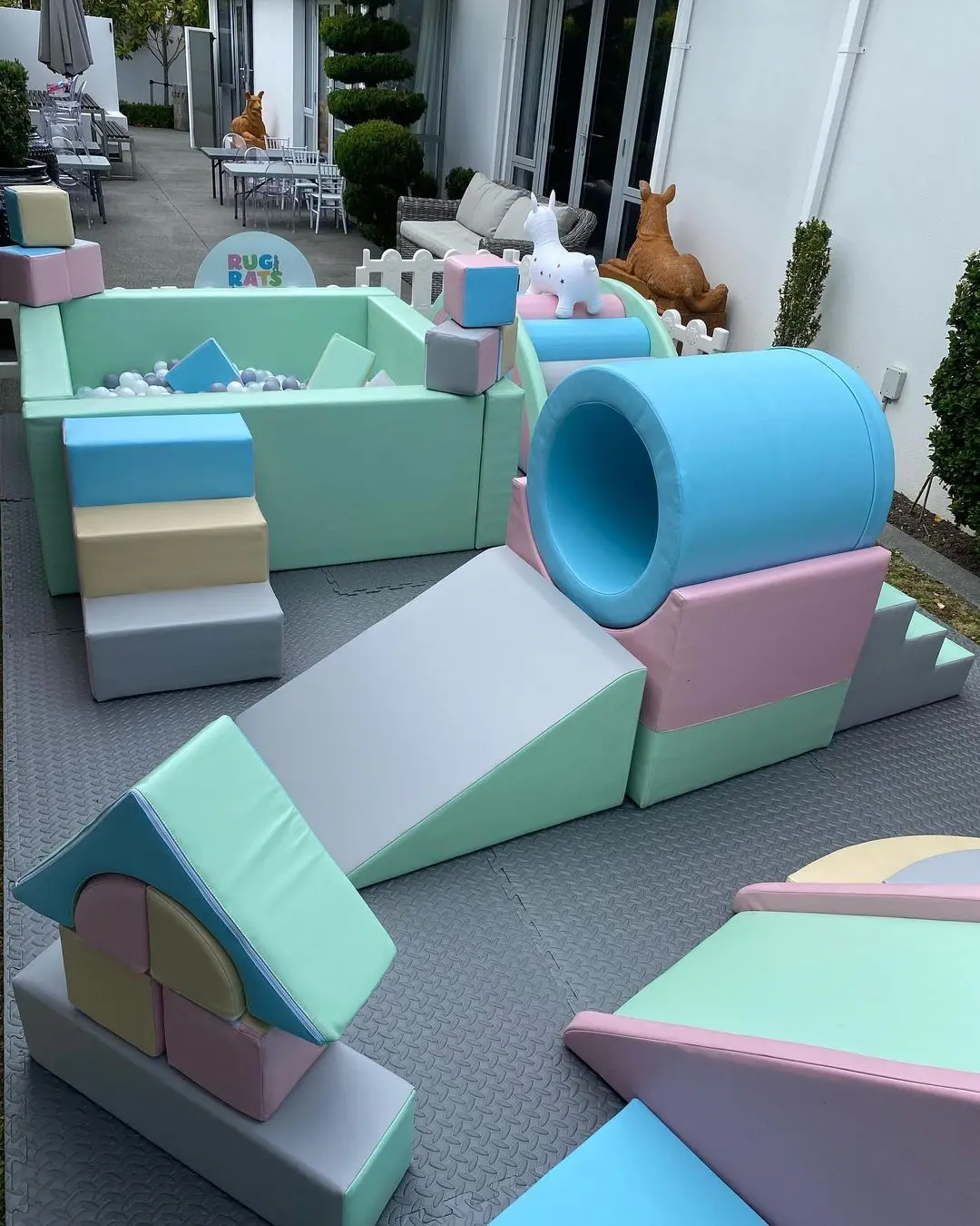 Pastel Baby Climbing Blocks Soft Play Package For Party Rental Climbing Blocks Soft Play ...