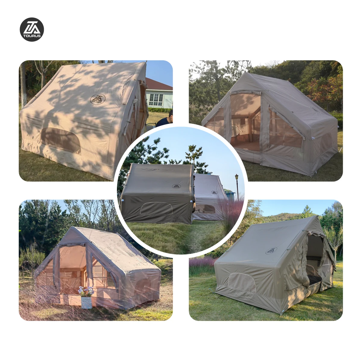 TOURUS Outdoor Inflatable Air Family Camping Tent for Sales