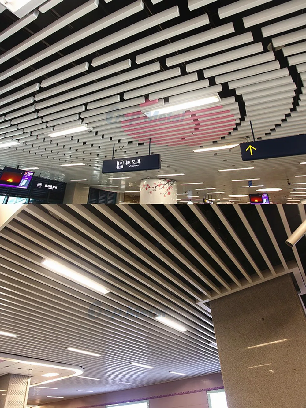 Open Ceiling Cladding Aluminum U-shaped Suspended Ceiling Panel For ...