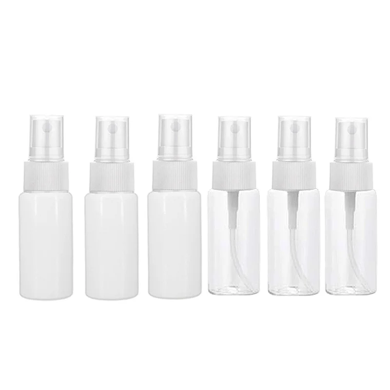 Amber White Plastic Spray Bottle 10ml 20ml 30ml 50ml 60ml 80ml 100ml Mist Sprayer Perfume ...