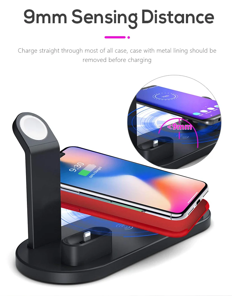 Folding Wireless Desktop Charger 15w Wireless Phone Charger Universal ...
