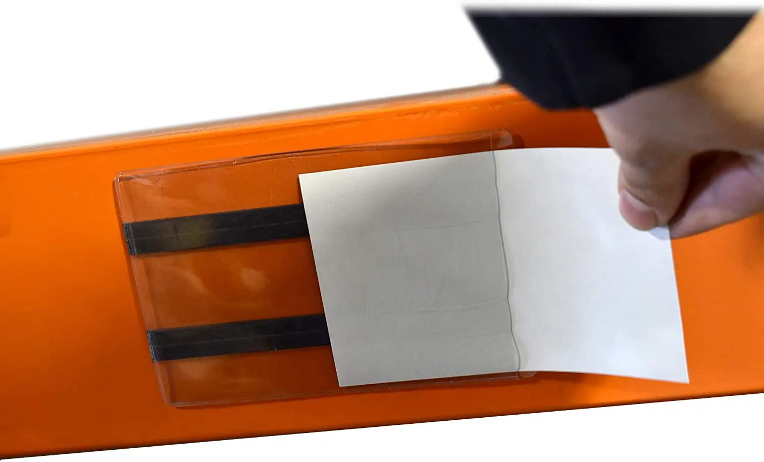 Clear Rack Shelf Card Holders Waterproof Side Opening Vinyl Pouch Label ...