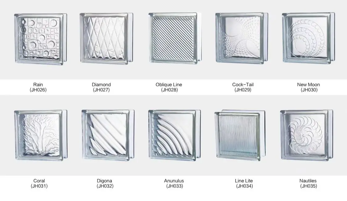 Customized Decorative Glass Blocks for Window and Wall