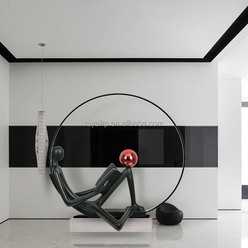 Modern Style Female Statue Resin Crafts for Home Interior Design ...