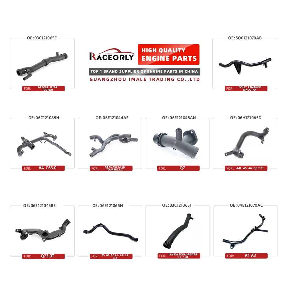 Auto Parts Engine 06h121065d Coolant Pipe Water Hose For Audi Vw A4l A5 A6 Q5 2.0t - Buy Cooling ...