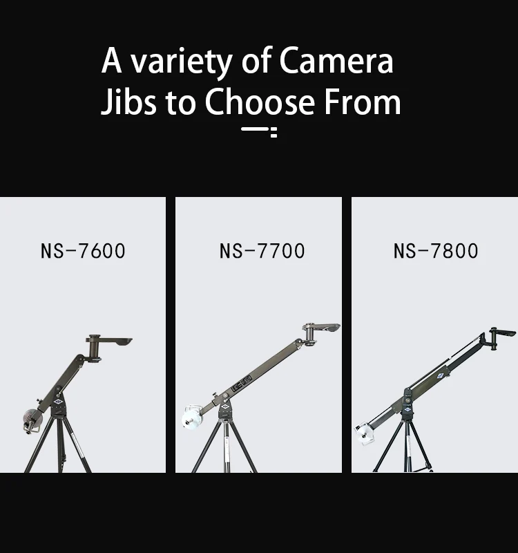 NSH Telescopic Jimmy Jib Camera Crane Jib Arm with Tripod