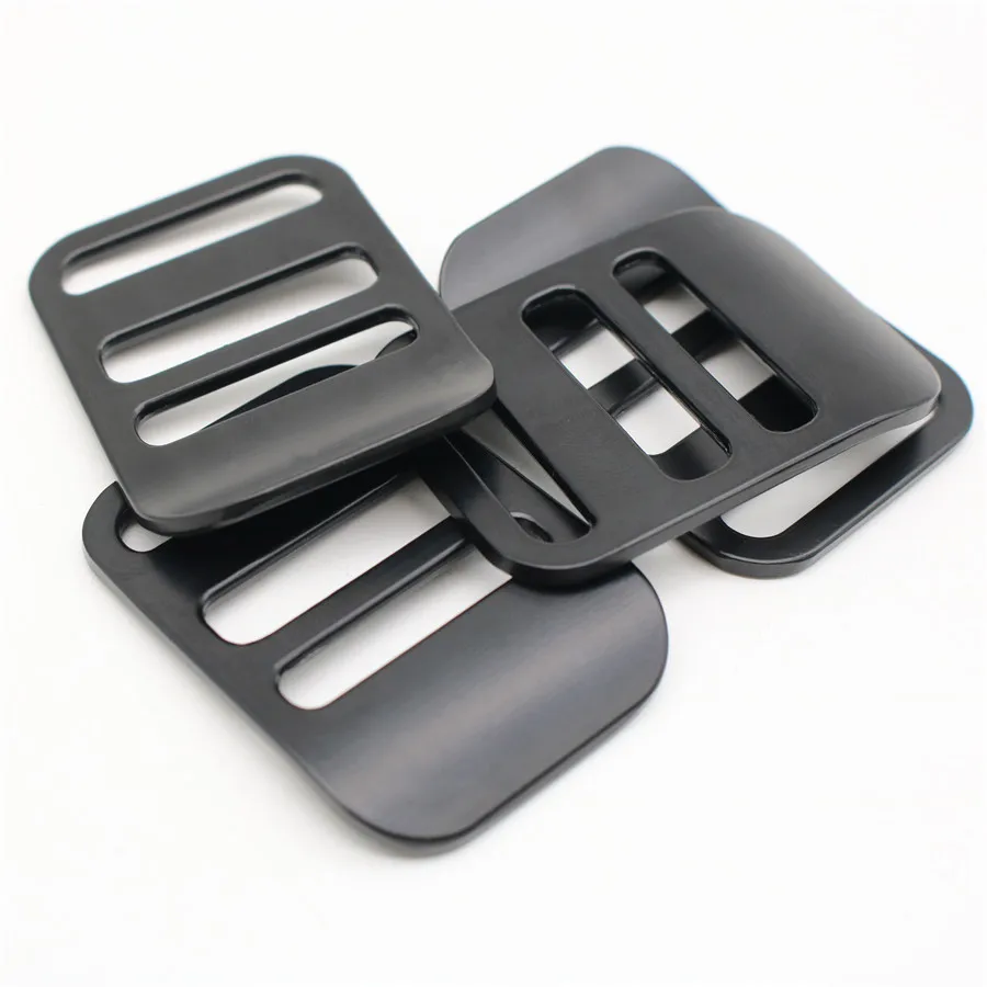 25mm Matte Black Metal Ladder Lock Buckle Slider Adjustable Buckles for ...