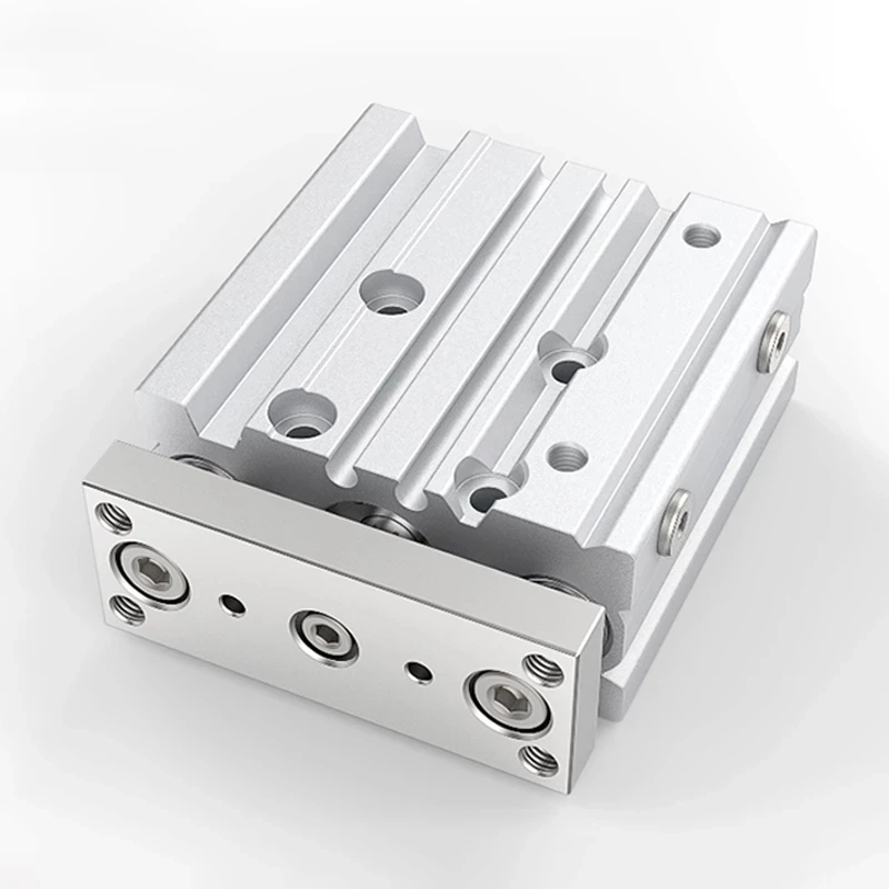 SMC Type Three Shaft Rod Guided Double Action MGPM Series