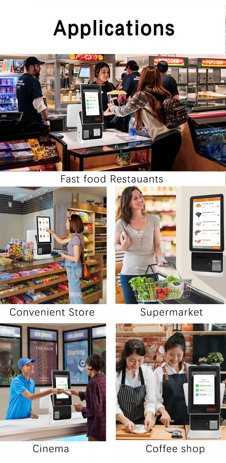 Restaurant Food Kiosk - Self Service Ordering Machine