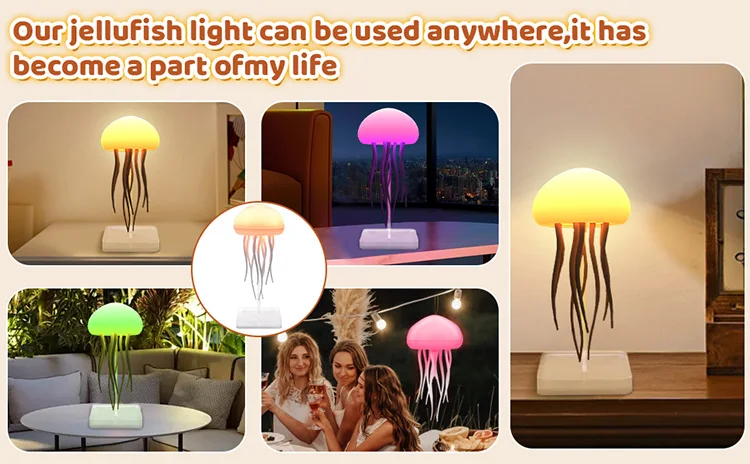 10 Colors Gradient Changing Rechargeable Desk Lamp
