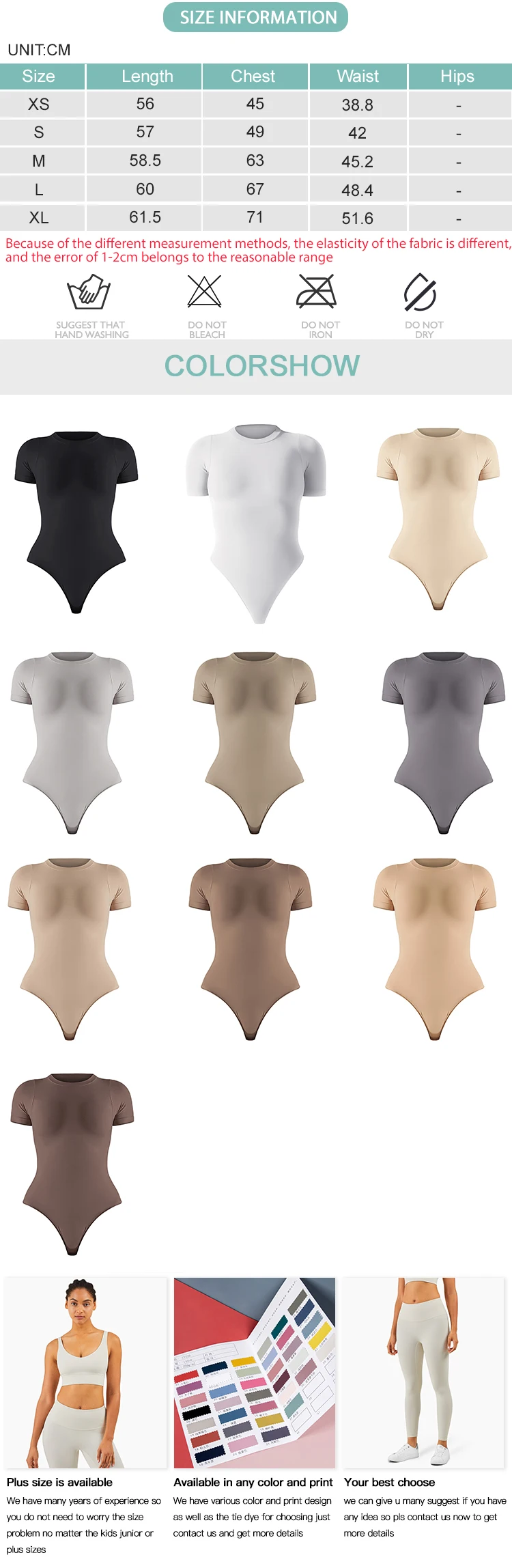Custom Logo Fashion Body Suit Solid Blank High Quality Fitness Jumpsuit ...