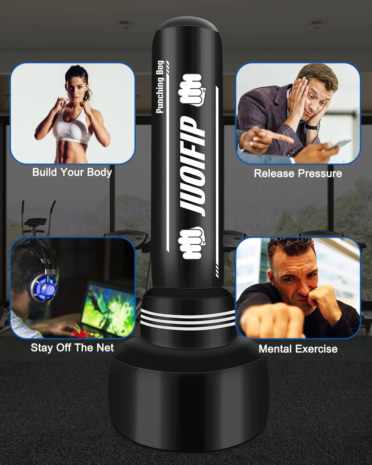 High Quality Custom Kick Boxing Punching Bags Heavy Free Standing ...