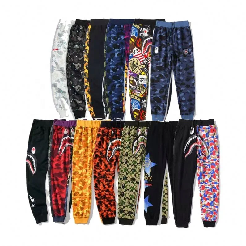 Top Quality Bapes Pant Ape Head Printing Camouflage Elastic Waist And ...
