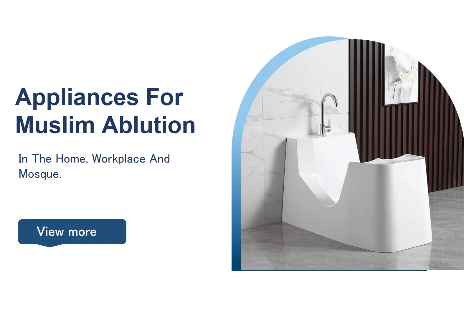 W09A 2024 New Muslim Prayer Basin - Acrylic Wudu Foot Washer