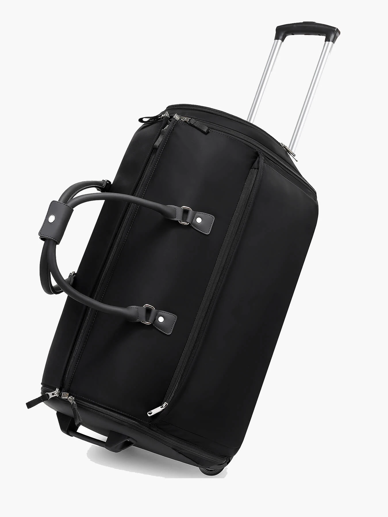 Rolling Garment Duffel Bag Business Travel Weekender Bag Convertible ...