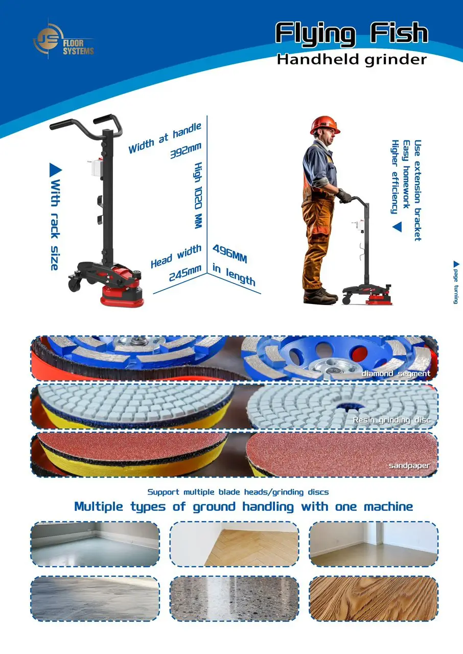 Handheld Grinder from Shanghai Jiansong Factory - Low Maintenance Cost