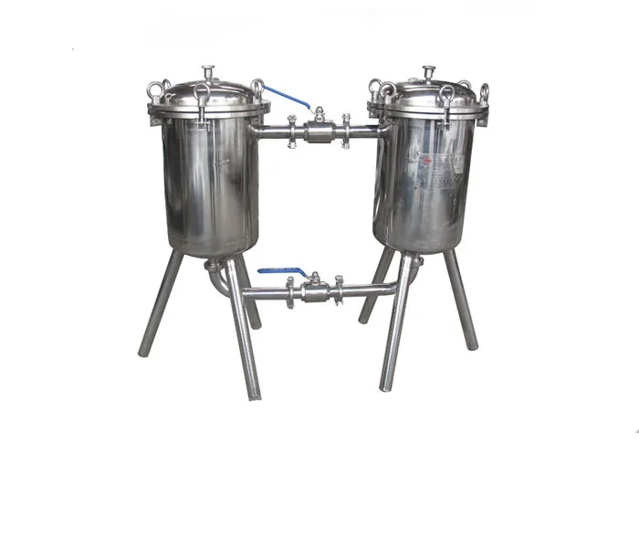 Stainless Steel Duplex Filter Housing Double-barrel Filter For Soy Milk ...