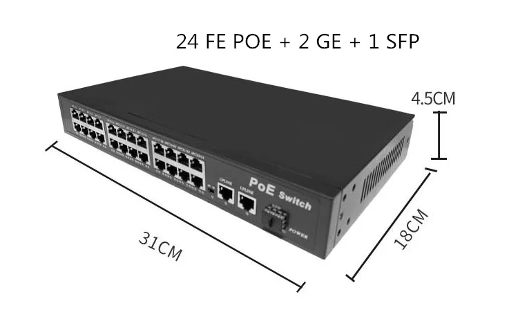 48V POE Switch with 8 Ports - Reliable Gigabit Networking