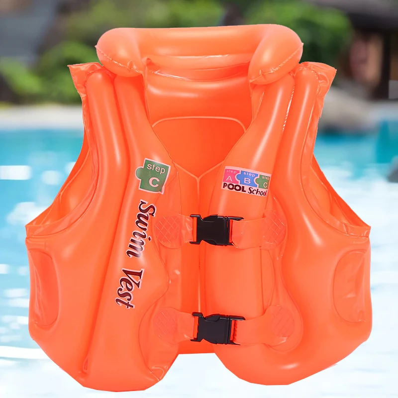 Wholesale Inflatable Swim Vest Jacket for Children Safety Inflating ...