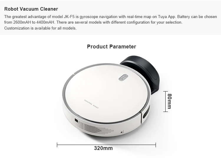 Jk-f5 Smart Robotic Floor Cleaner Intelligent Cleaning Robot Smart ...