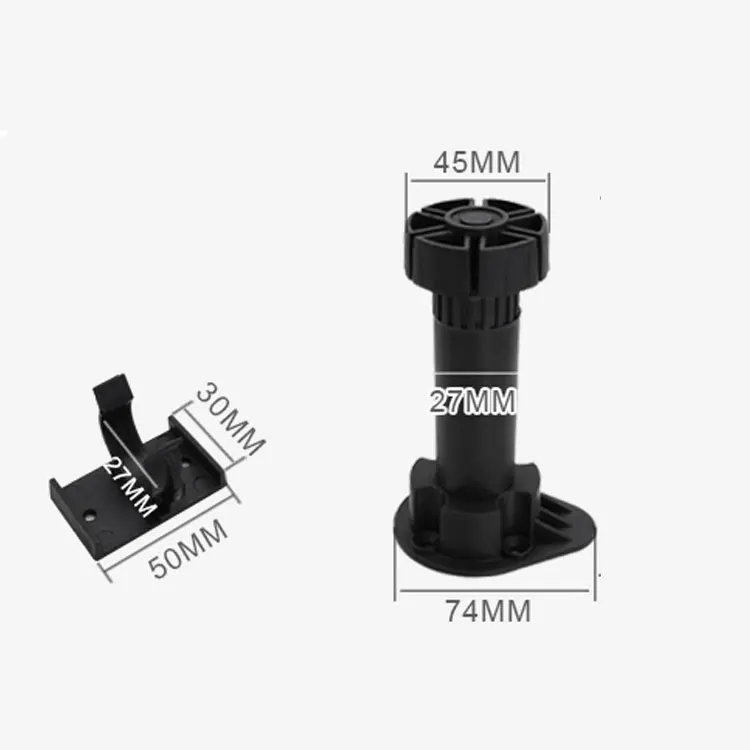 Plastic Adjustable Height Kitchen Cupboard Plinth Foot Leg Cabinet ...