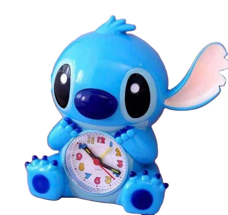 Stitch Student Cartoon Mute Personality Bedside Alarm Clock For ...