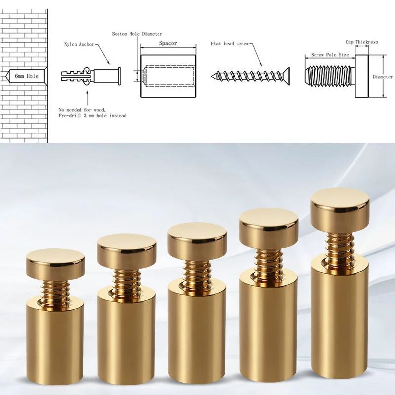 Acrylic Sign Holder With Standoff Hardware Clear Acrylic Frame Kit With ...