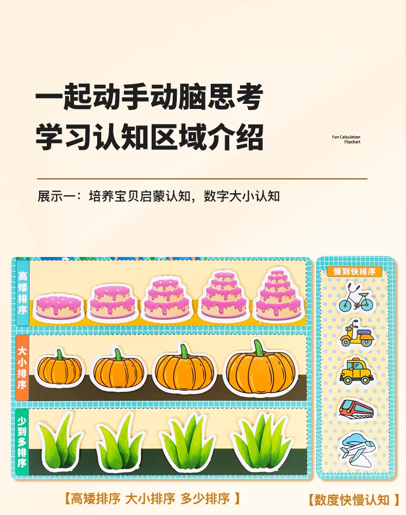 Multifunctional Digital Counting Wall Chart Math Learning Toys Puzzle ...