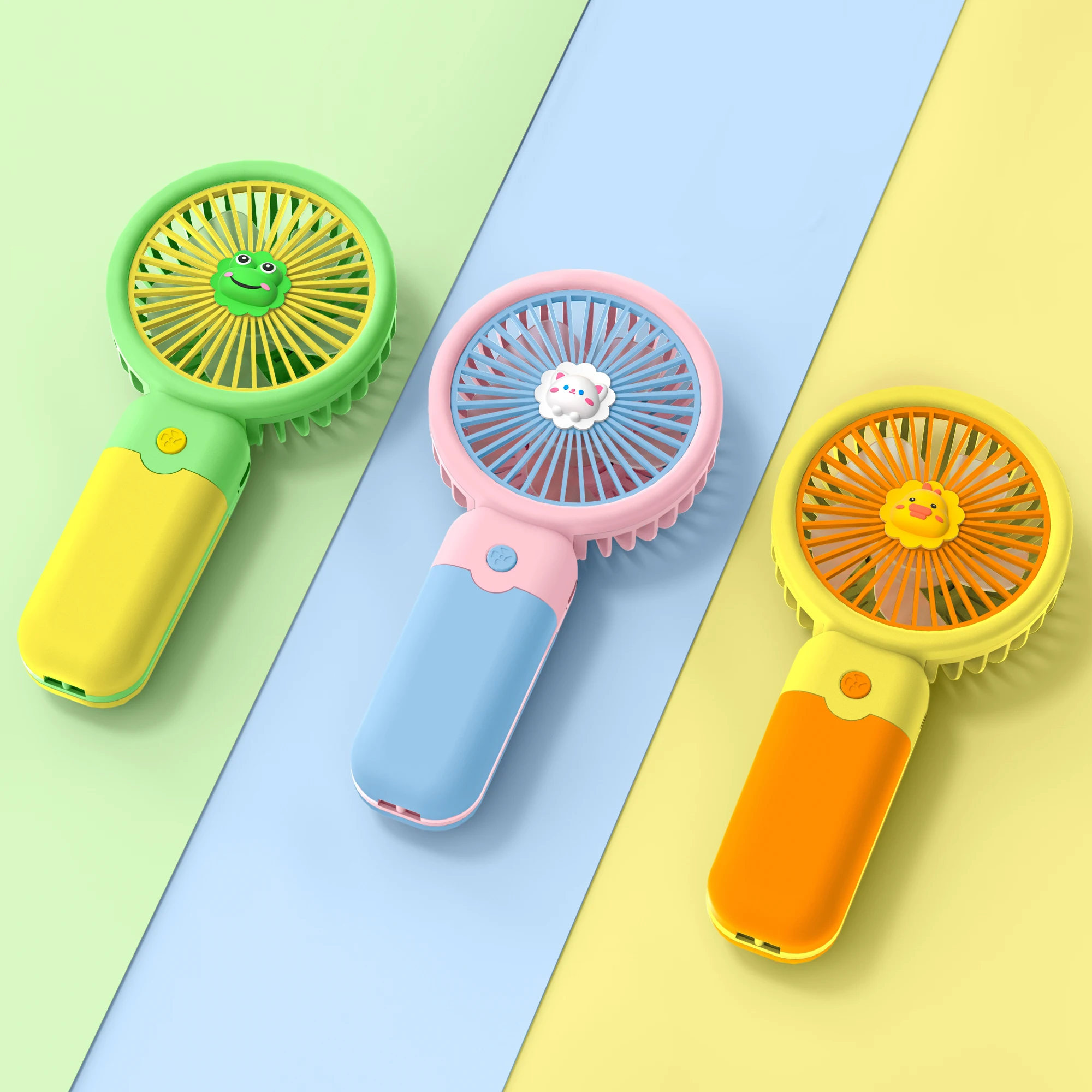 Mini Portable Fan Powerful Handheld Fan Cute Personal Small Desk Fan ...