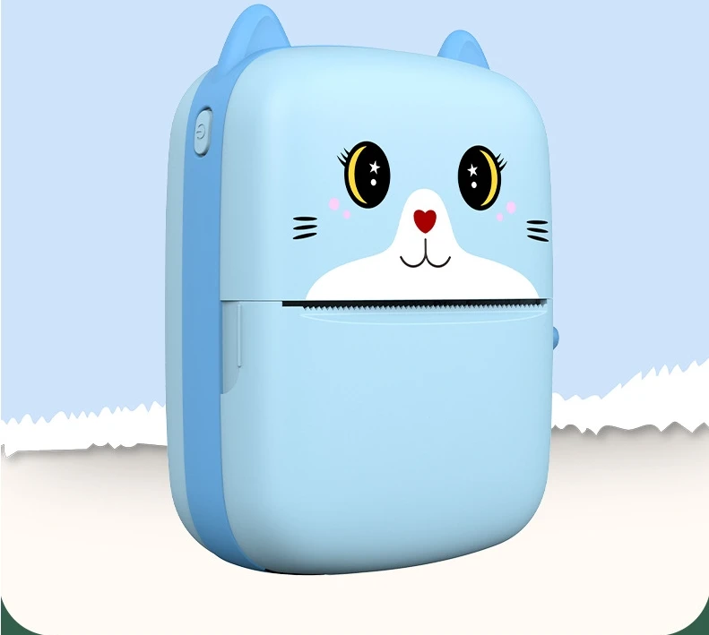 Mini Cat Printer - Inkless Thermal Printer with Adhesive