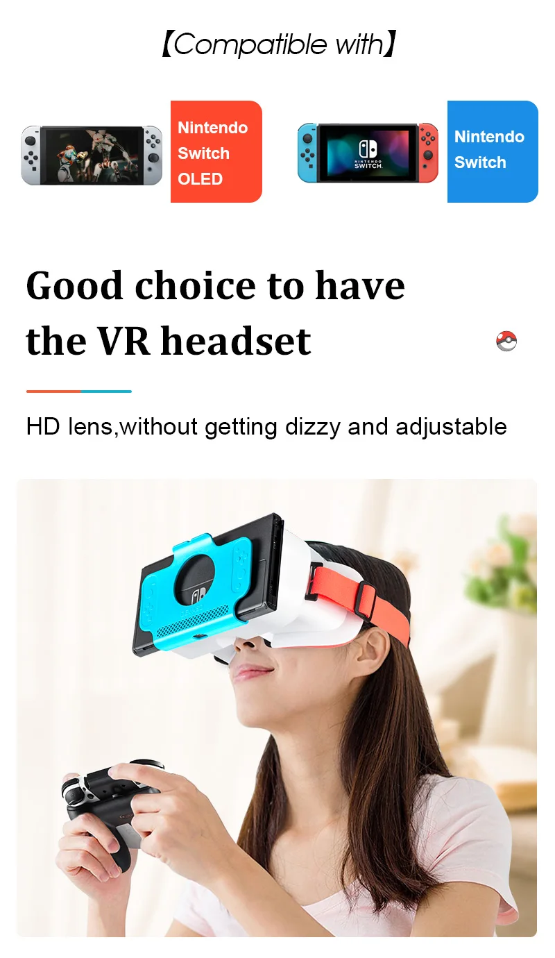 Oem Logo Vr Games 9d Headset With Controller For Nintendo Switch Kids ...