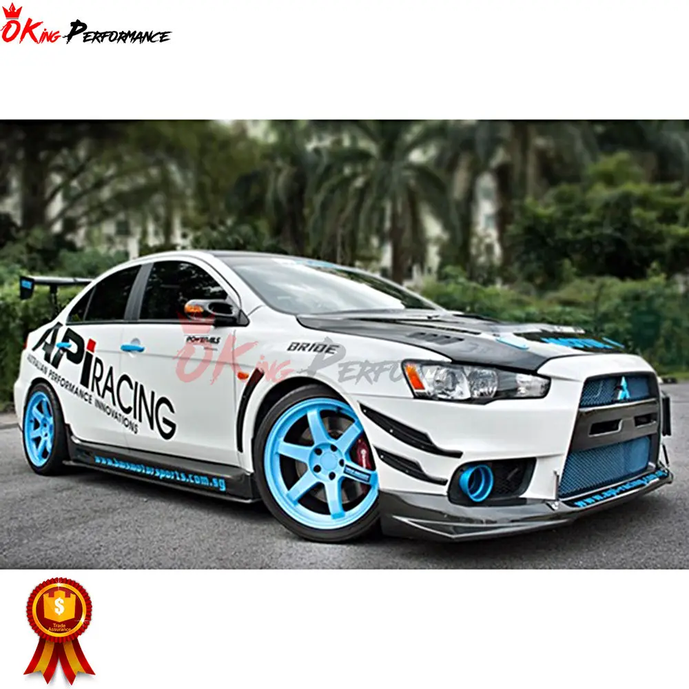 Vari Style Carbon Fiber Front Lip For Mitsubishi Evo X Body Kit - Buy ...