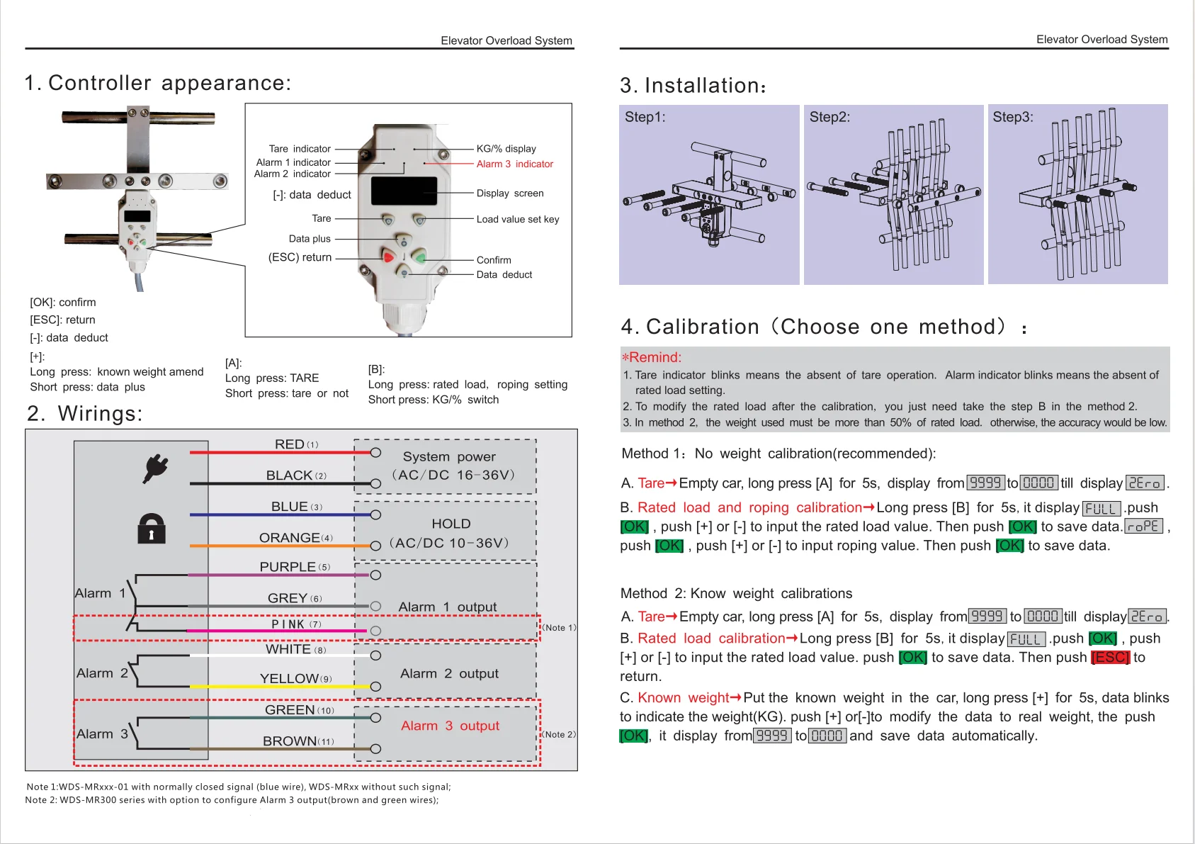 Elevator Overload Sensor Weight Measuring Device Force Sensor For Wire ...
