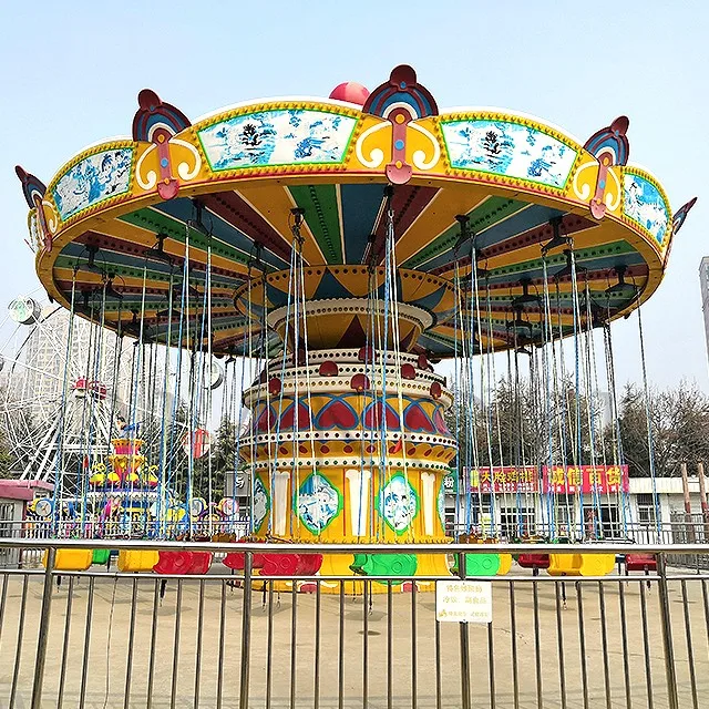 Factory Direct Funfair Amusement Park Kids Mobile Flying Swing Chair ...