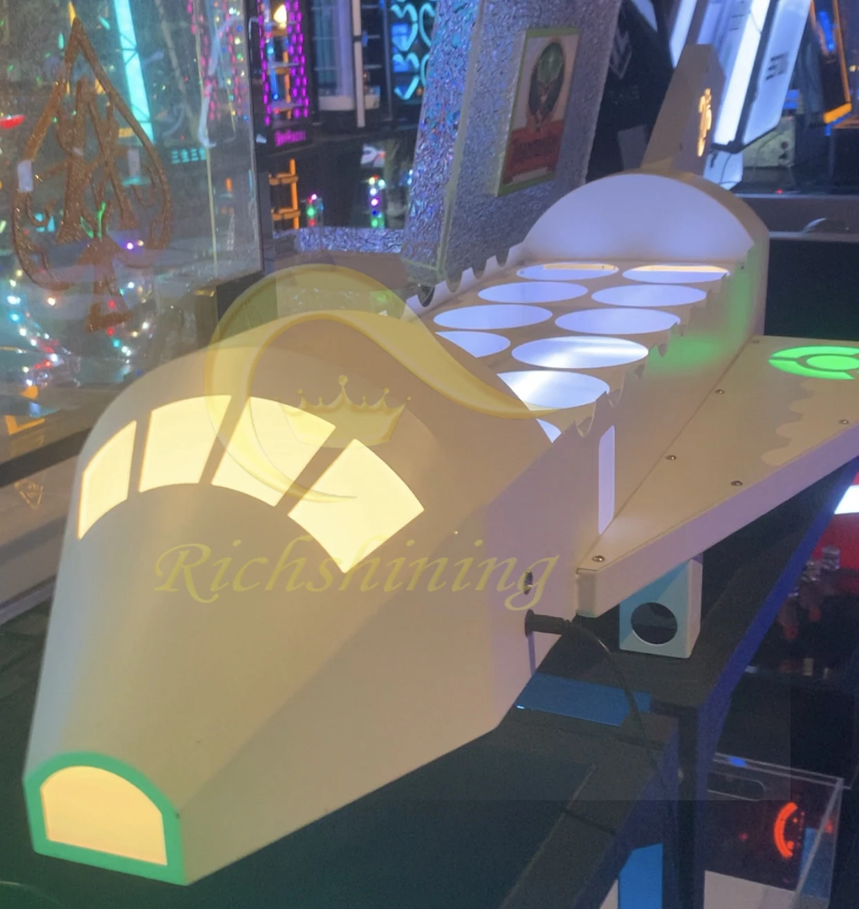 Stainless Steel Rocket Led Bottle Light Base Presenters For Bar Hotel ...