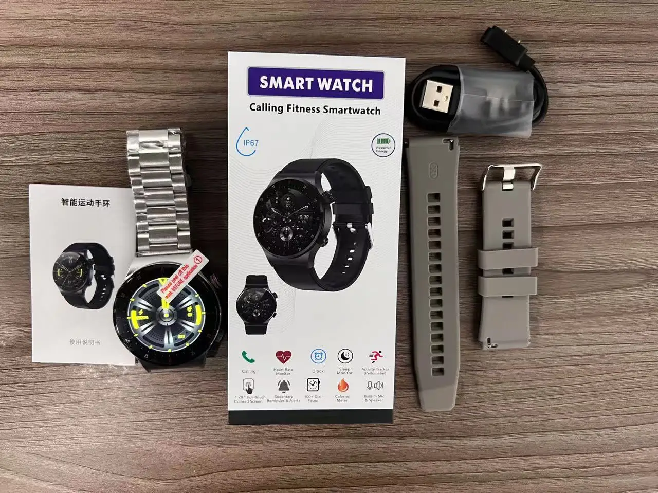 2023 New Sport Tracker Wearable Devices Qw33 Smart Watch Men Full Touch ...