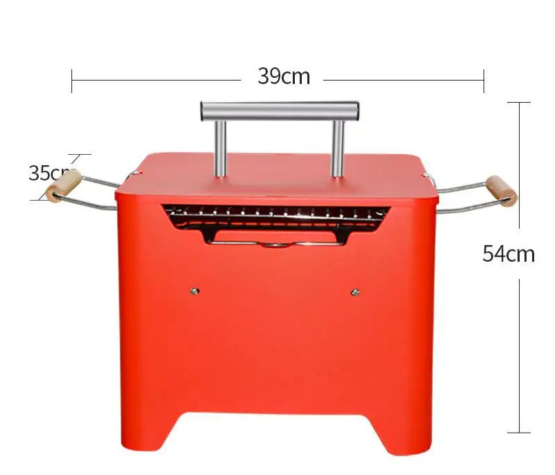 Portable Mini Barbecue Grill - Easily Cleaned & Adjustable