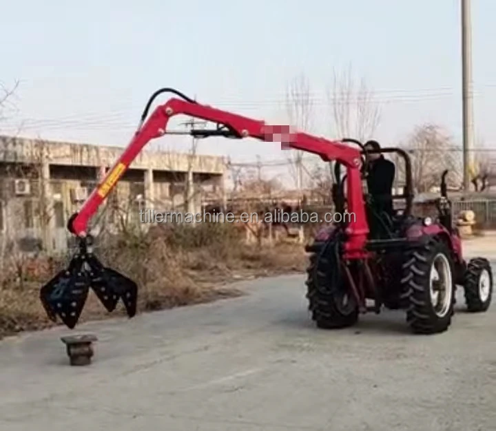 Palm Oil Fruit Harvester Loading Crane/palm Fruit Picking up Machine ...