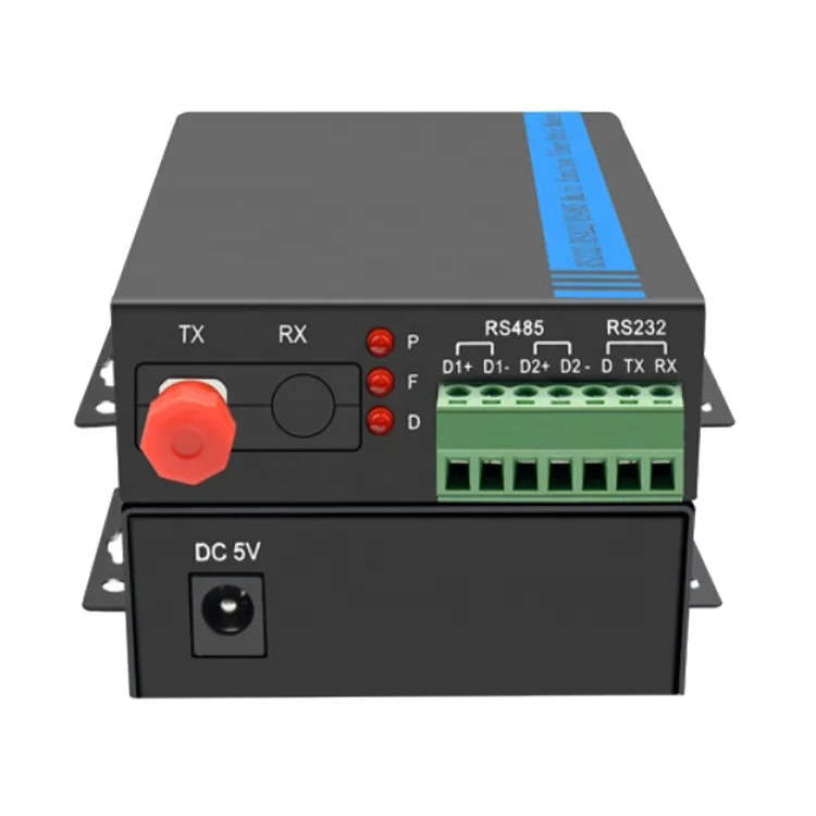 Rs232 Rs485 Rs422 To Fiber Converter 3 In 1 Rs-232/485/422 Serial Data ...