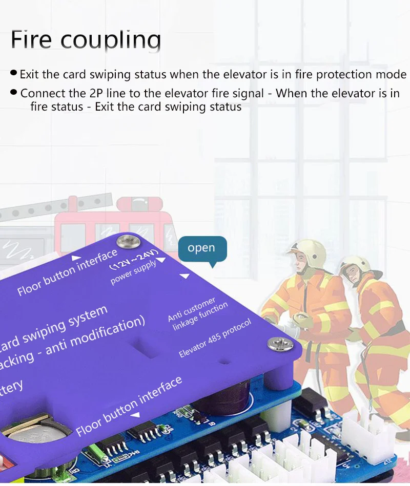 Elevator Access Control IC Card Reader Management System Package Anti ...